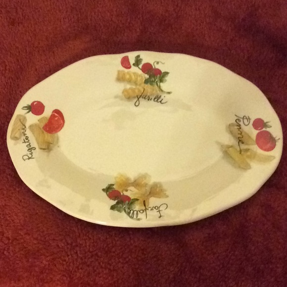 Effetti Home | Dining | Effetti Home Pasta Serving Plate Nwot | Poshmark